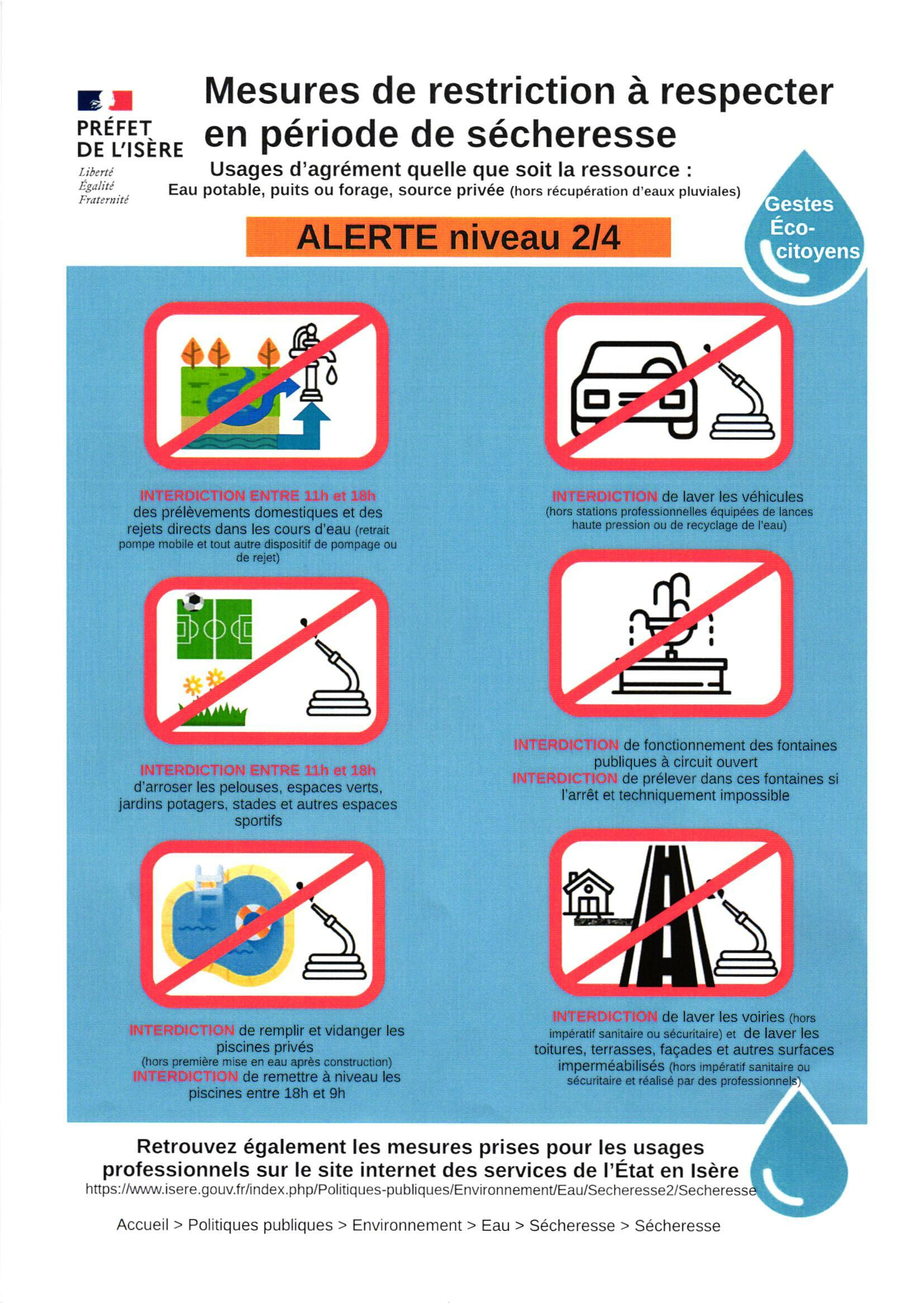 VIGILANCE SECHERESSE | Crêts en Belledonne VIGILANCE SECHERESSE | Crêts en Belledonne